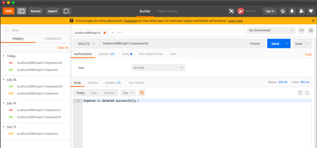 Angular 9 And Spring Boot Crud Tutorial Feature 4 Delete Expense Details B2 Tech 