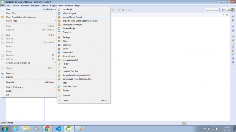 Create spring boot project in Spring tool suite [STS] - B2 Tech